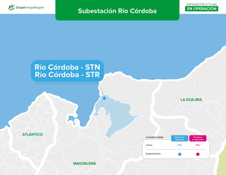 Subestación Río Córdoba 220 Kv (UPME 06 2014 SE) - Magdalena - Enlaza